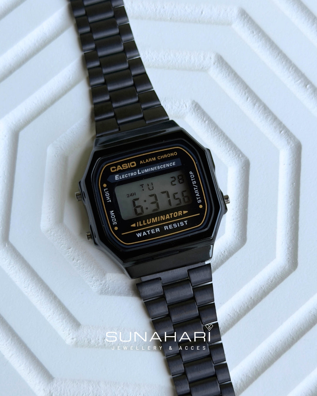 Vintage A168 Black (Digital Watch) – Sunahari